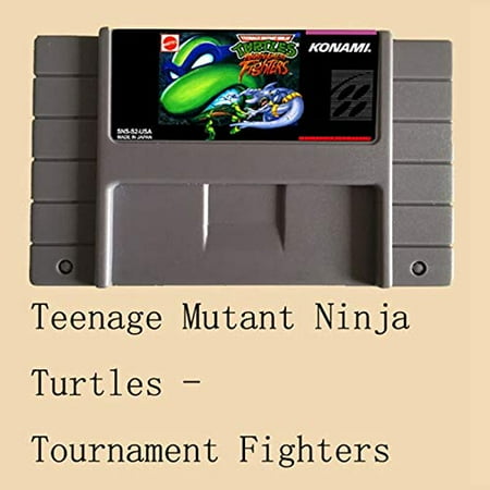 Teenage Mutant Ninja Turtles Tournament Fighters 16 Bit Big Gray Game ...
