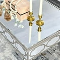 VTQYOPE Silver Mirrored Coffee Table 39" Modern Glass Glass Mirrored ...