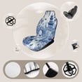 Blue Willow Ceramic Background Texture Set of 2Pcs Car Seat Covers Easy ...