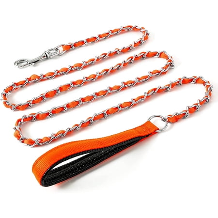 Chew Proof Dog Leash Large Dogs, Heavy Duty Chain Leash for Large Breed ...
