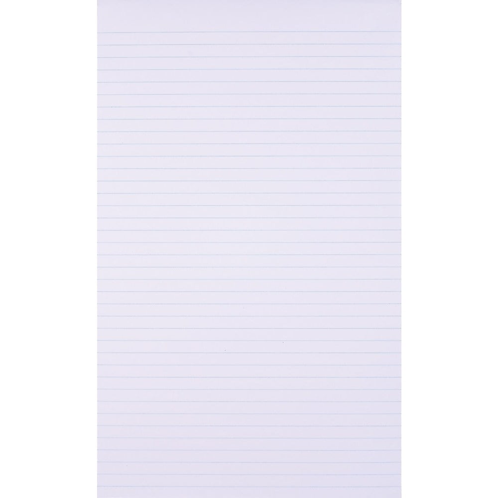 Staples 8-1/2" x 14" White Glue-Top Notepad Wide Ruled 12/Pack TR57335 ...