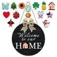 1 Pc Our DIY Door Interchangeable Door Home Door Hanger Decoration ...