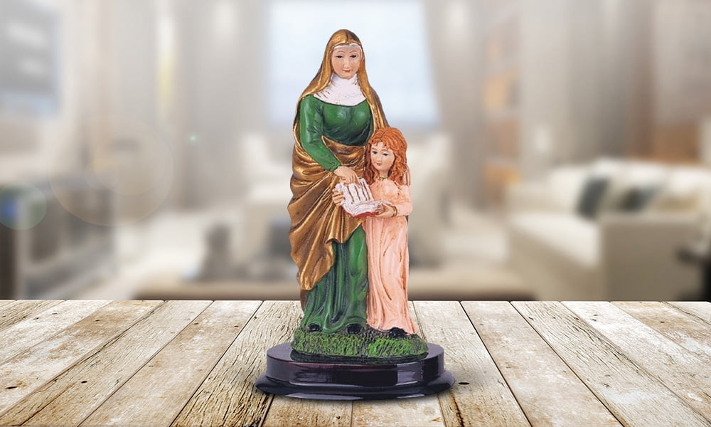 ICE ARMOR 5"H Saint Ana Statue Holy Figurine Religious Decoration ...