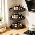 Corner Countertop Spice Rack, Multi-Tier Desktop Organizer, Triangular ...