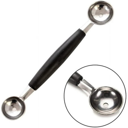 Double Ended Headed Fruit Icecream Ball Spoon,Stainless Steel Melon ...