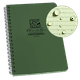 Rite in the Rain Weatherproof Side Spiral Notebook, 4.625" x 7", Green ...