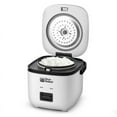 Rice Robot 4 Cup Rice Cooker, White, Compact Design, Ceramic Nonstick ...