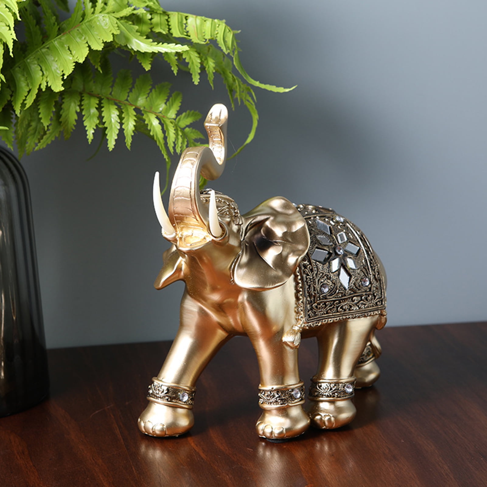 Taize Eye-catching Elephant Figurine Fine Symbol Resin Elegant Elephant ...