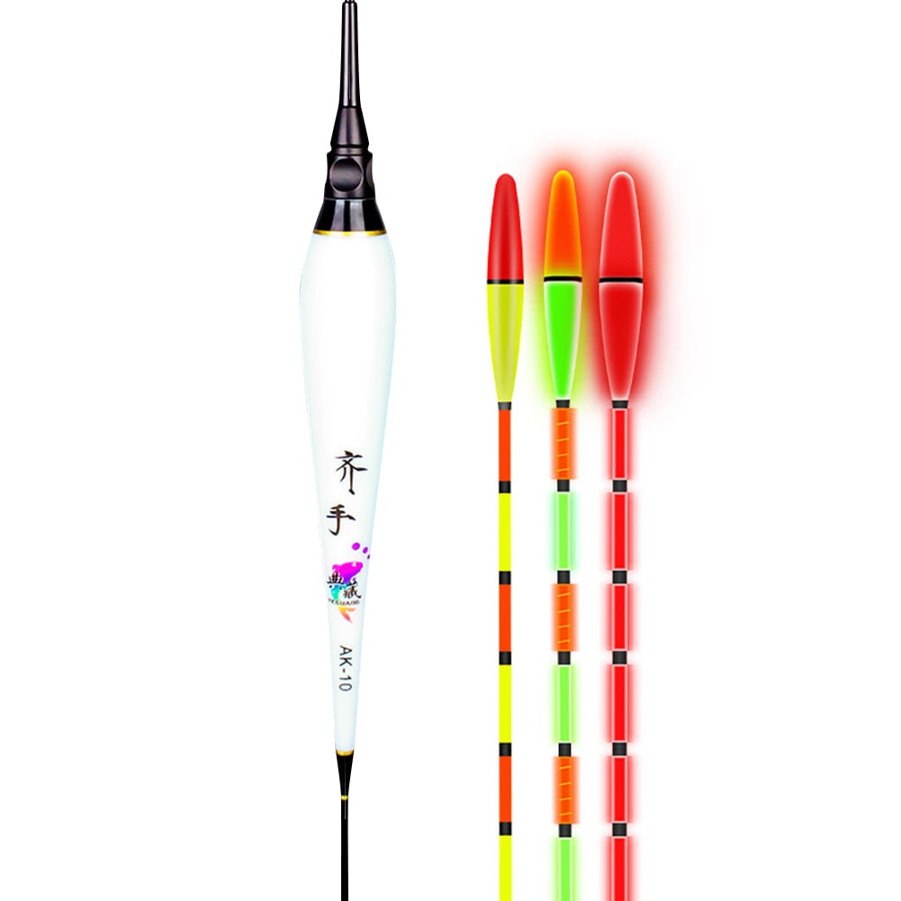 Btafrte Glowing Bobbers Flotador pesca electrónico color Dee Water ...