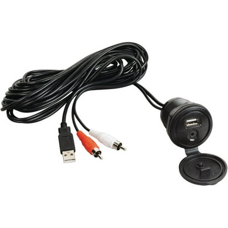 Jensen Marine USB and Auxiliary Audio Input Jack - Walmart.com