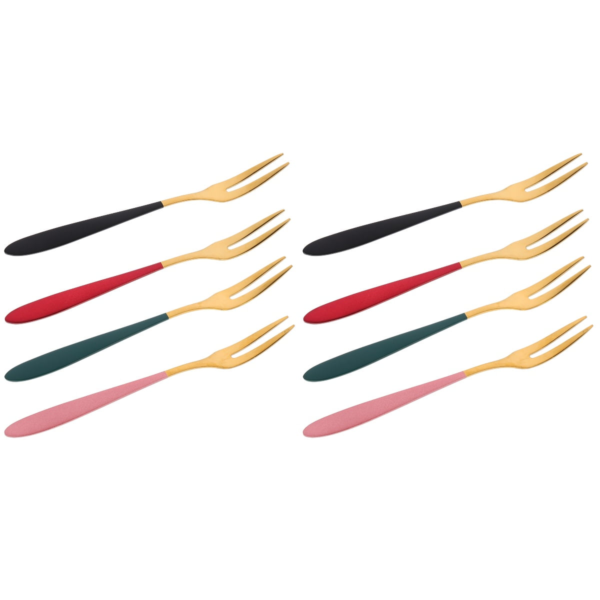 Frcolor Fruit Forks Fork Forks Cocktail Small Flatware Oyster Escargot ...