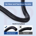 10FT 3/8 Inch Split Flexible Wire Loom Tubing for Automotive Outdoor ...