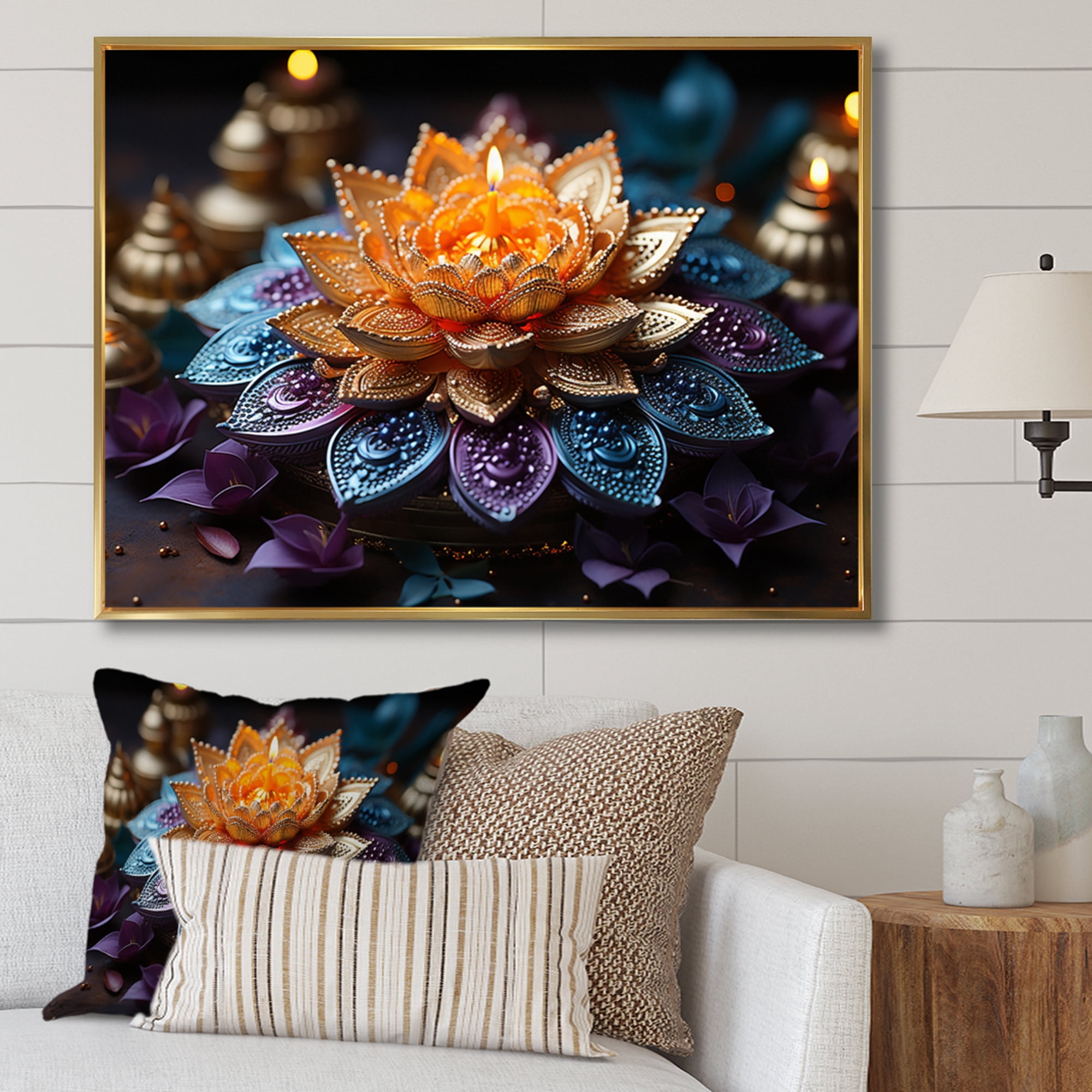 Click here for Designart Hinduism Oversized Framed Wall Art Decor... prices