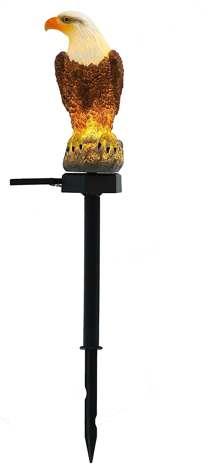 Eagle Figurine Garden Solar Stake Light Solar Eagle Lights Outdoor ...