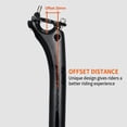 Carbon Fiber Seatpost MTB Cycling Road Bike Bicycle Seat Post Tube 27.2*350mm - Walmart.com