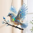 Solymall Spirit Bluebird, Crystal Sky Bluebird Stained Art Ornament, 2D ...