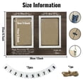 1Set Anniversary Rectangle Wood Photo Frames with Acrylic Windows and ...