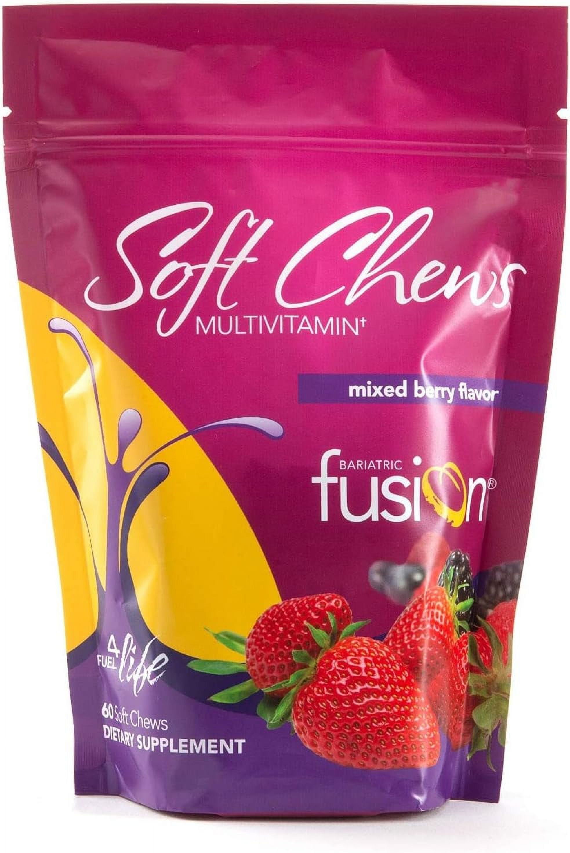 Bariatric Fusion Multivitamin Mixed Berry Flavor | 30 Servings | 60 ...