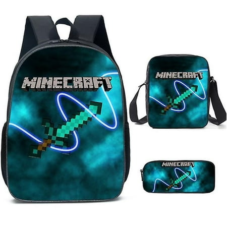Minecraft School Bag Anime Notebook Laptop Backpack School Bag ...
