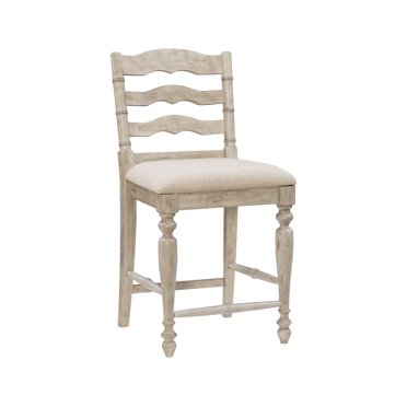 Linon Rae Backless Wood Bar Stool, 30" Seat Height, Brown Finish ...