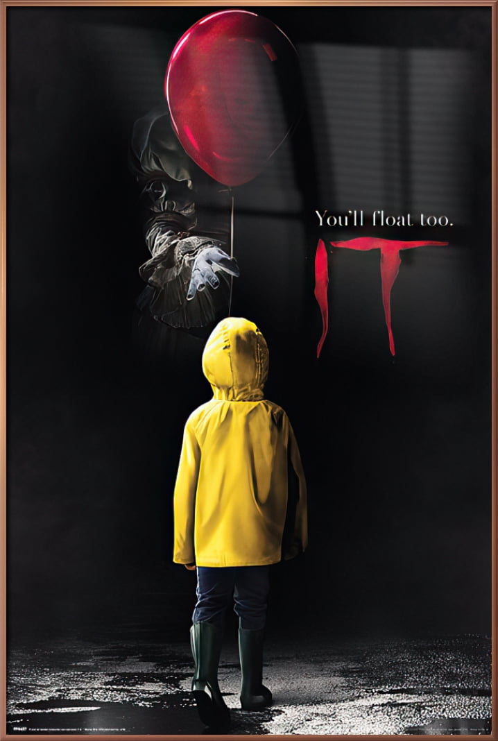 It - Framed Movie Poster (Teaser / Georgie) (Character Grid) (Size: 25 ...