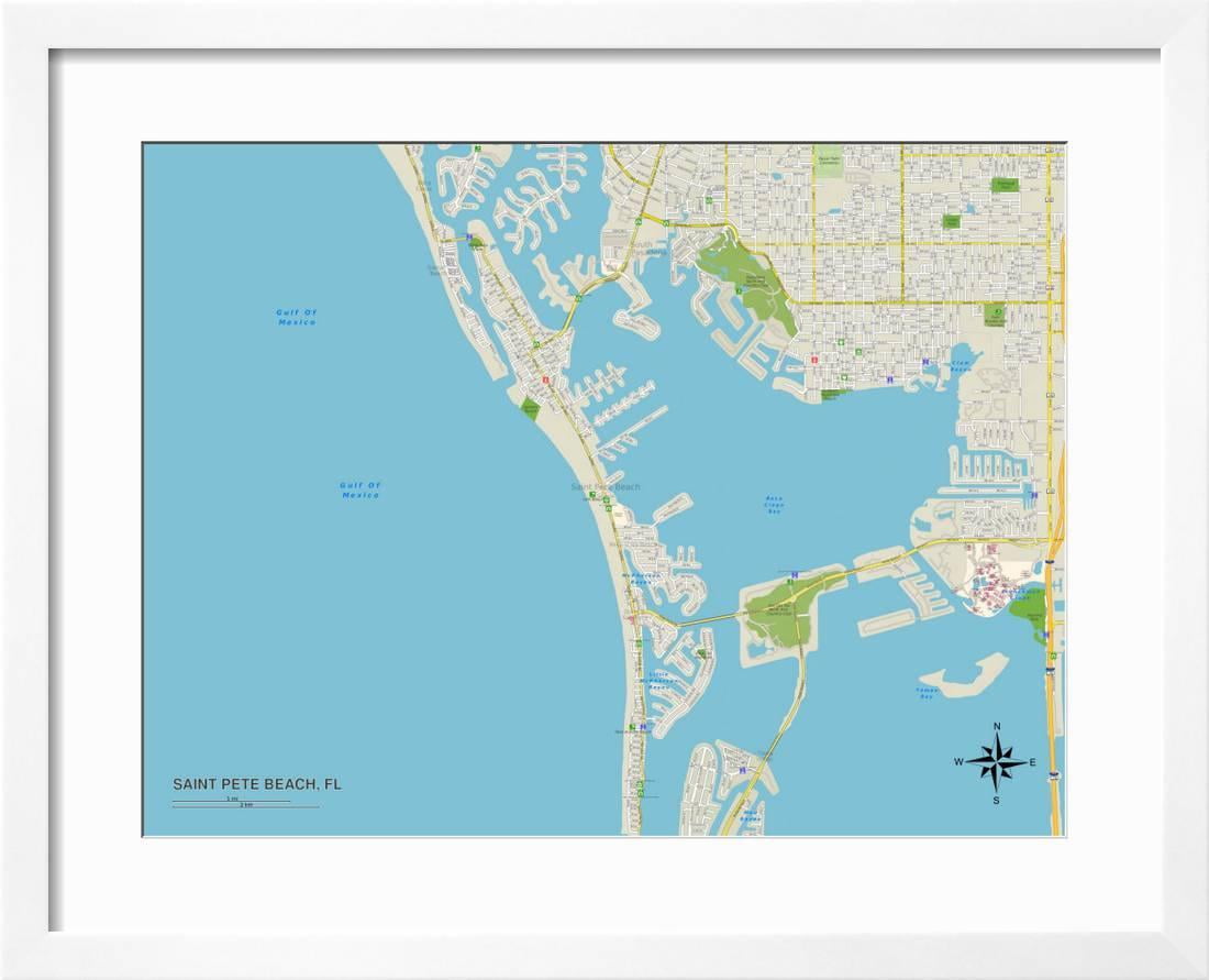 St Pete Beach Florida Map - Map