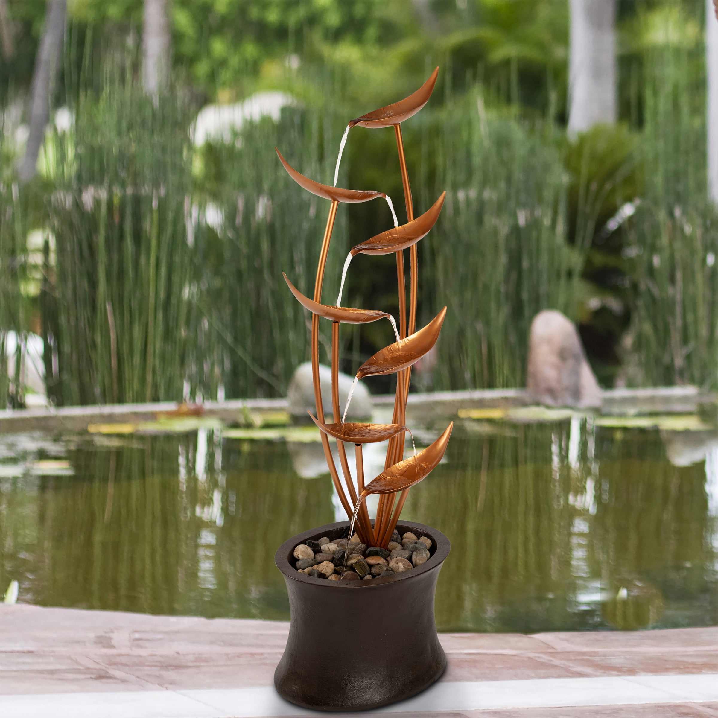 7-Tier Fountain – Cascading Water Feature with 1 Gallon Capacity by ...