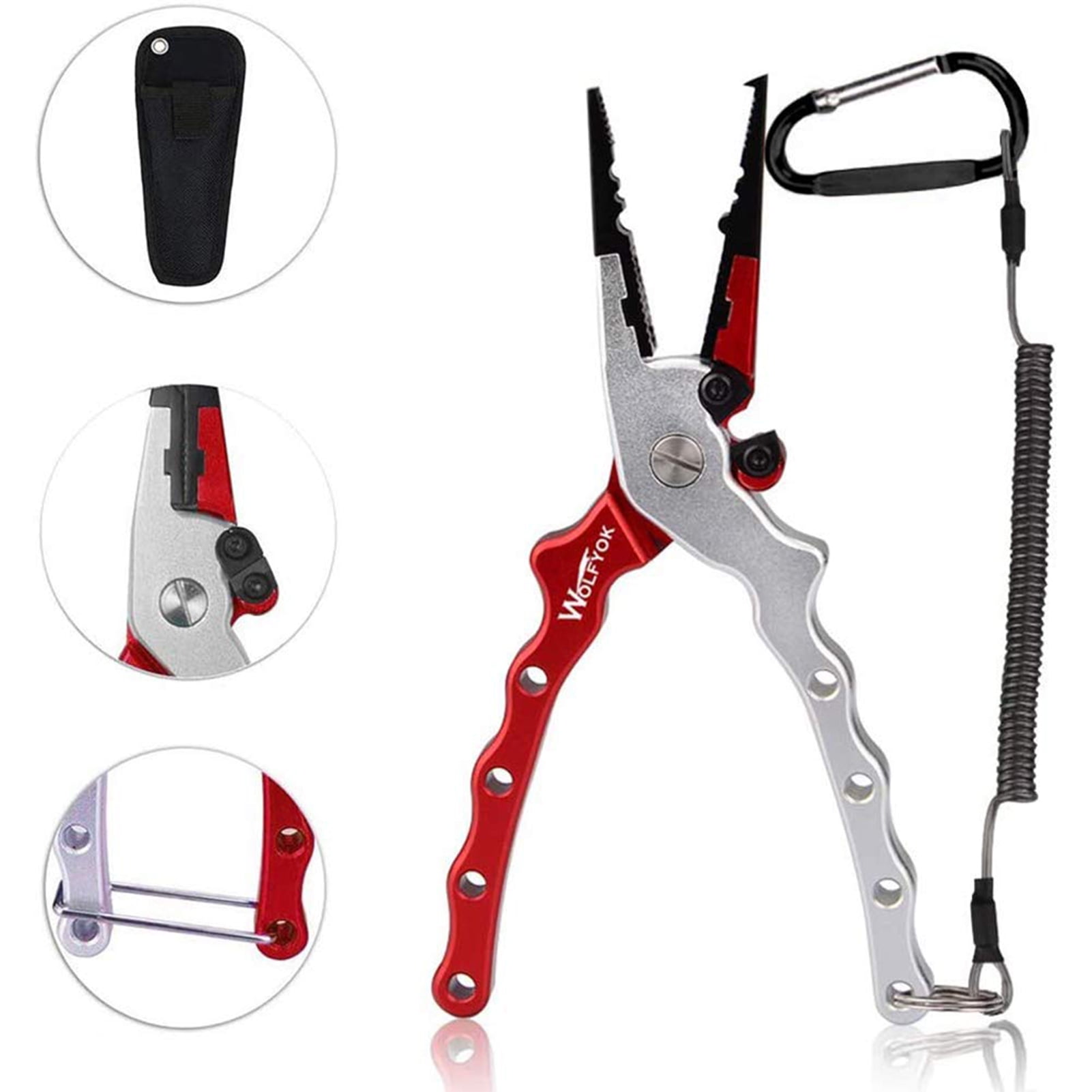 7-in Fishing Pliers and Stainless Steel Fishing Tools with Sheath and ...