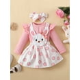 Newborn Baby Girl My First Easter Outfits Long Sleeve Romper Rabbit ...