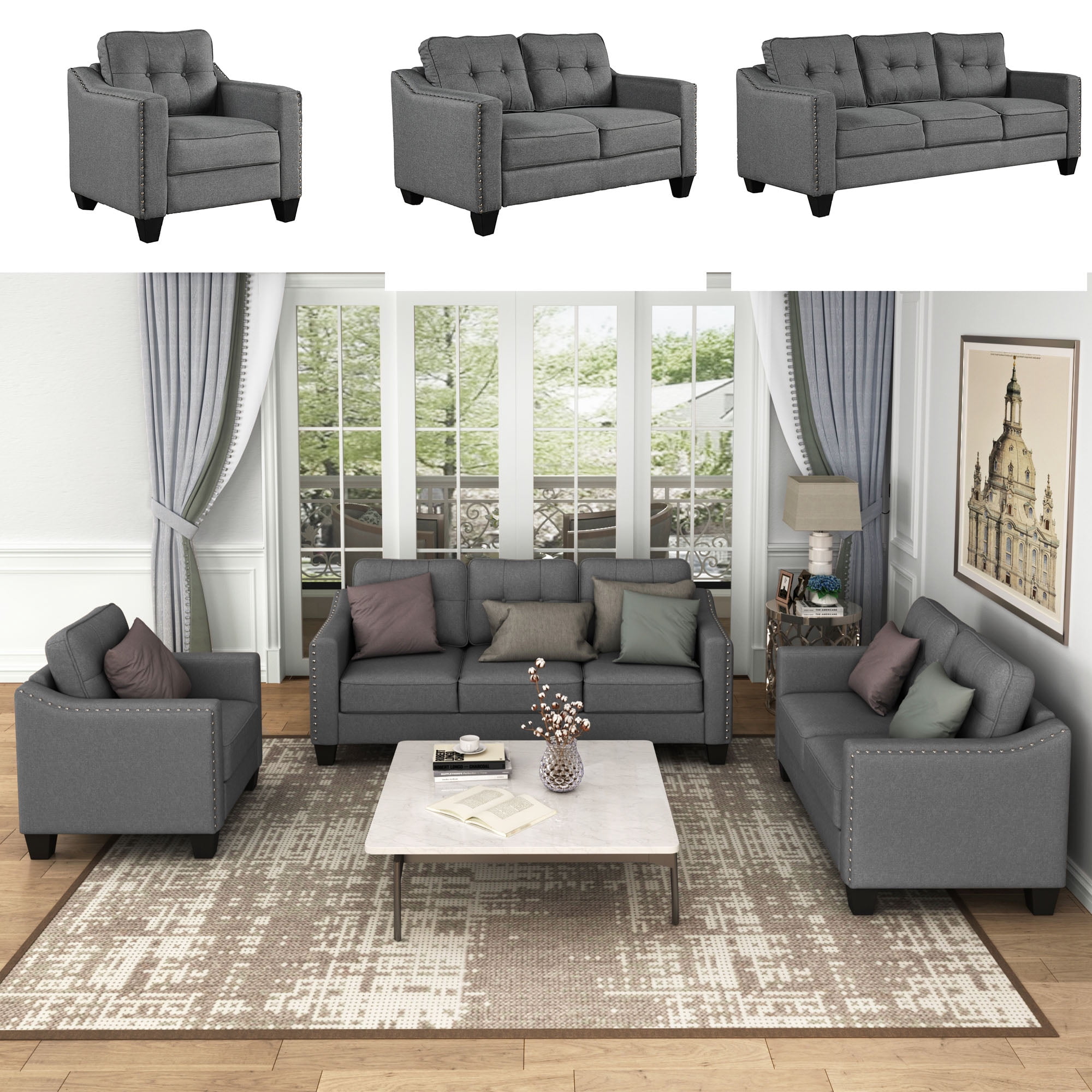 Sims 3 Sectional Sofa | Baci Living Room