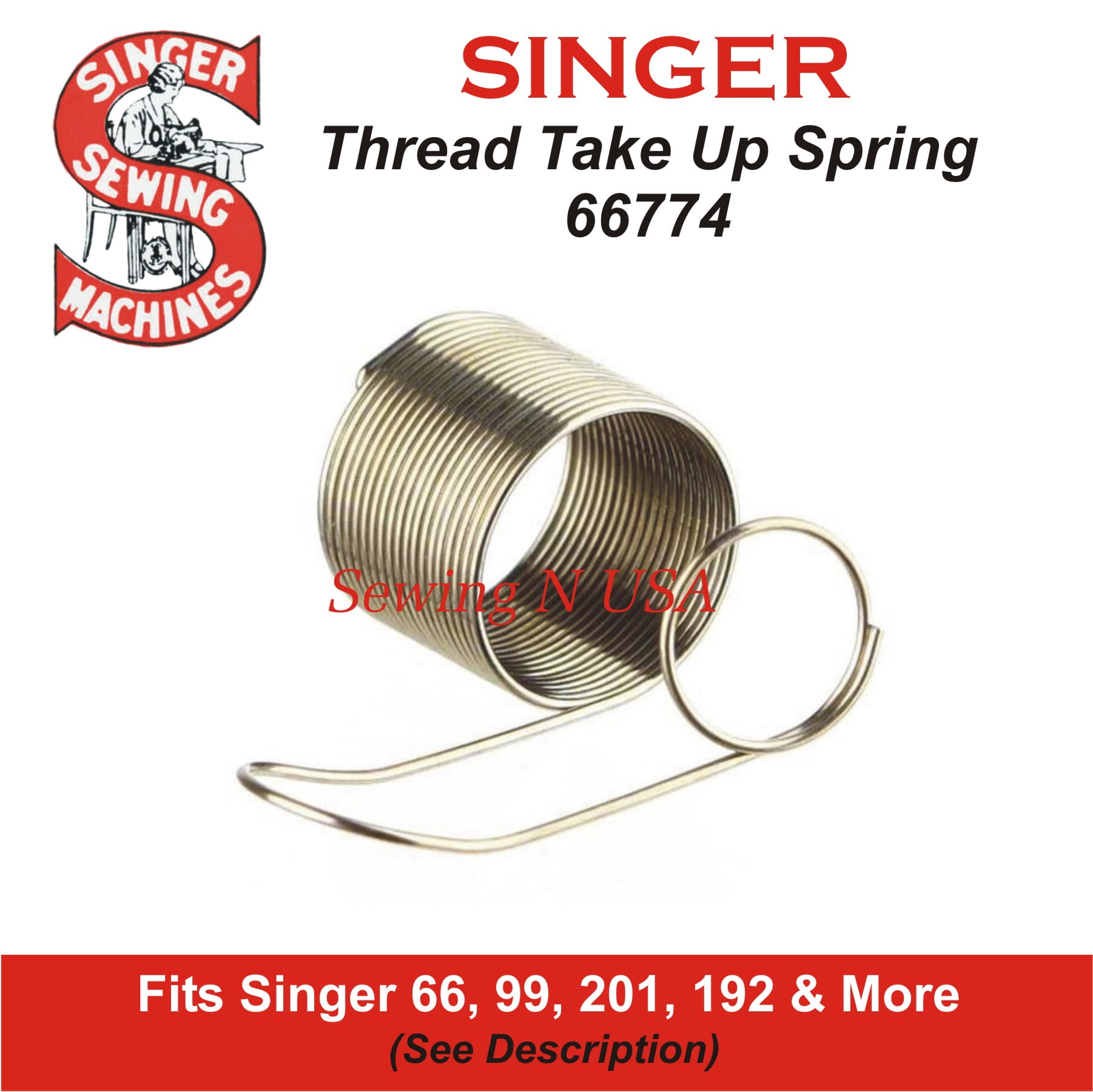 SINGER Compatible Tension Check Spring 66774 Fits Many Models See ...