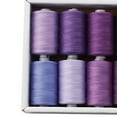 12 Sewing Threads Set Polyester 1000 Yards Per Spool for Embroidery ...