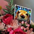 3drose, Cool Otter Animal Face. Colorful Digital Art Portrait. Gift for ...