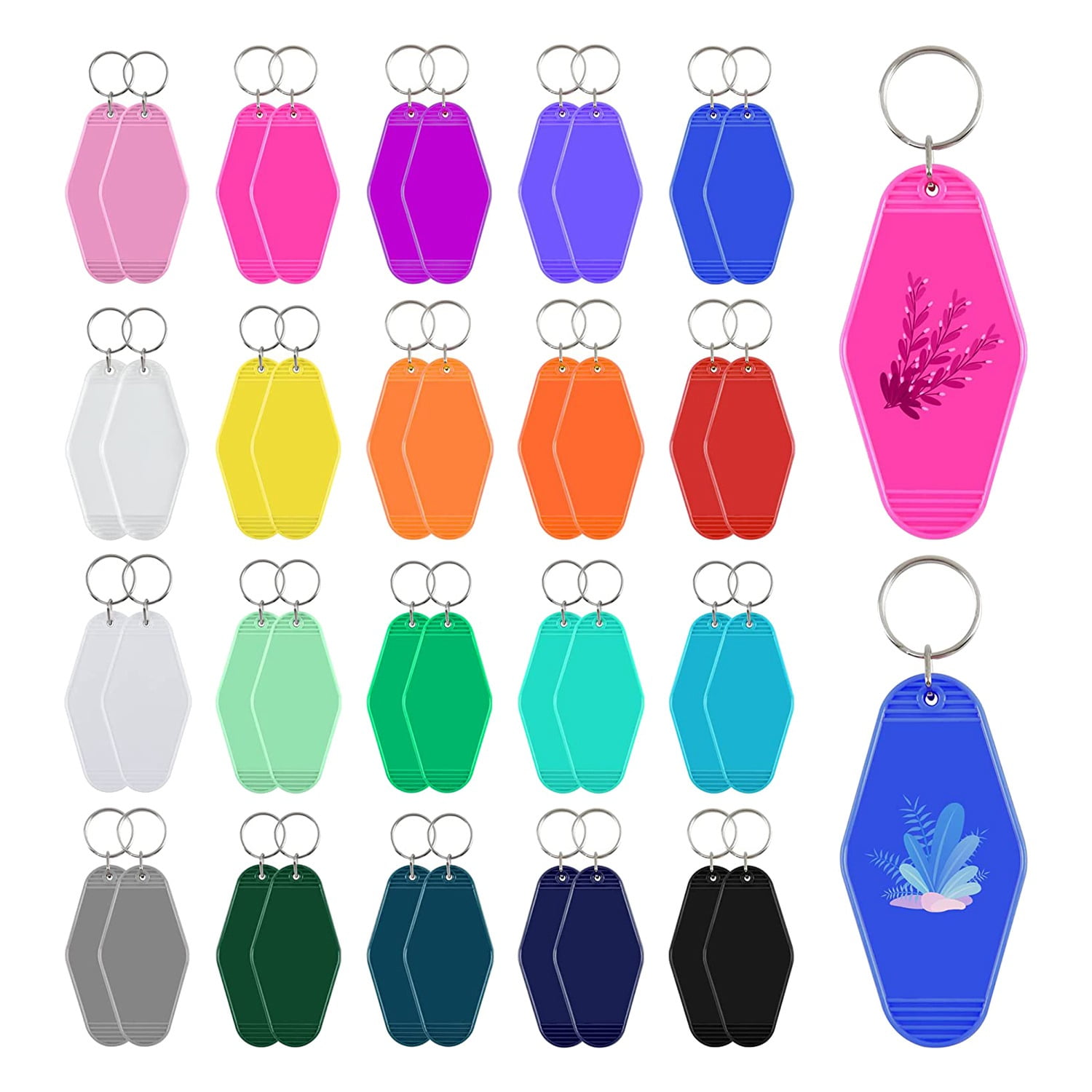 Click here for Geloo 40pcs Vintage Motel Keychains 20 Colors Hote... prices