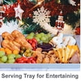 Youngever 3 Pack Plastic Serving Trays, Serving Platter for Parties ...