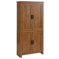 "HOMCOM 64"" Freestanding Kitchen Pantry Cabinet with 3 Adjustable ...