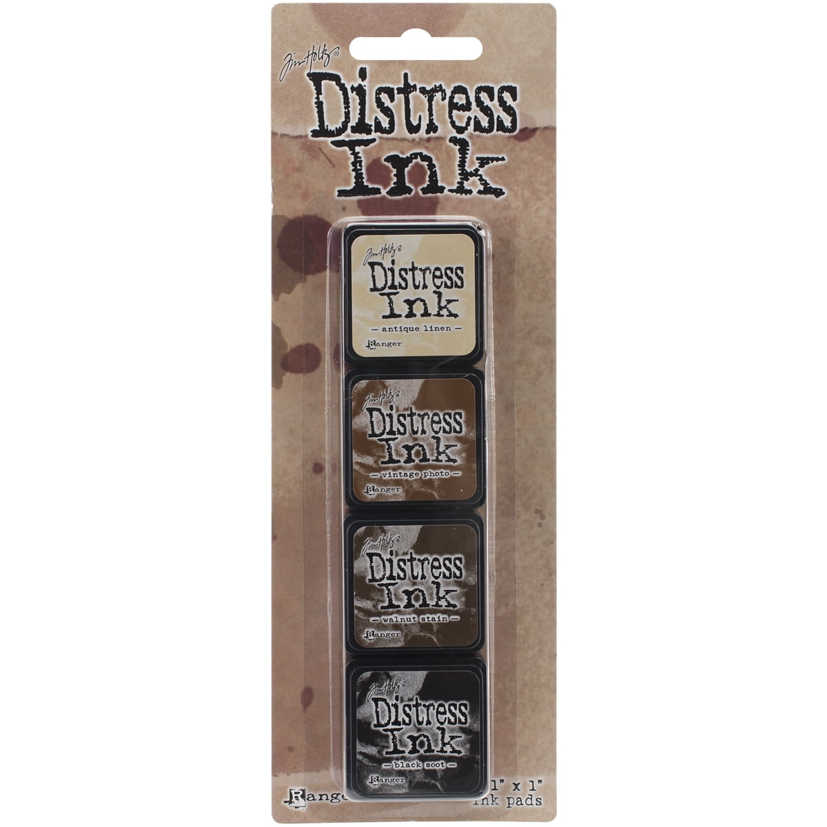 Tim Holtz Distress Mini Ink Pads 4/Pkg-Kit 3 - Walmart.com