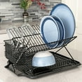 Better Houseware Jr. Folding Dish Rack (Black), 1483/E - Walmart.com