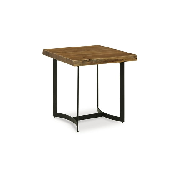 Signature Design by Ashley Shybourne Square End Table, Light Gray ...