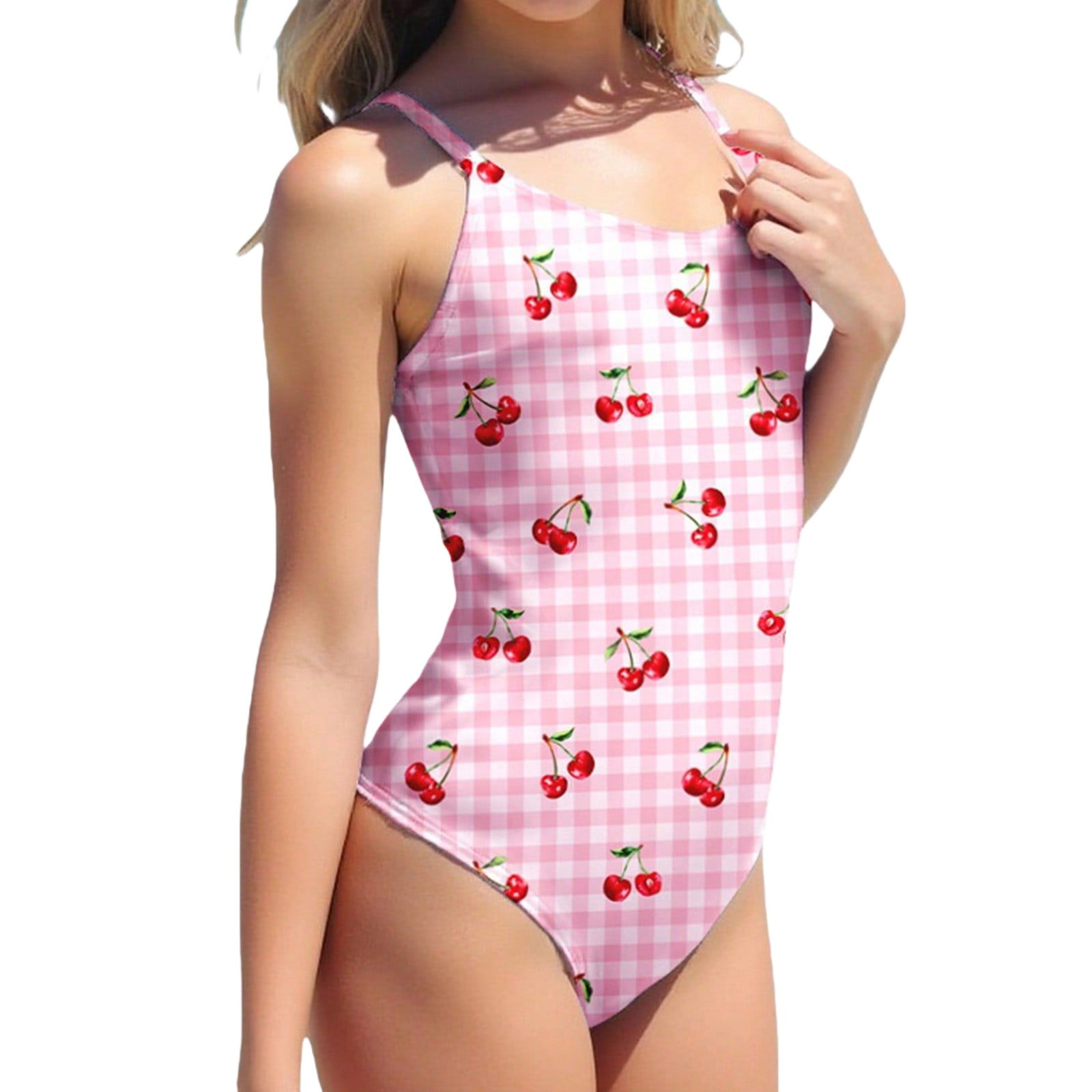 Click here for Lijcc Toddler Girl One-Piece Cherry Print Swimsuit... prices