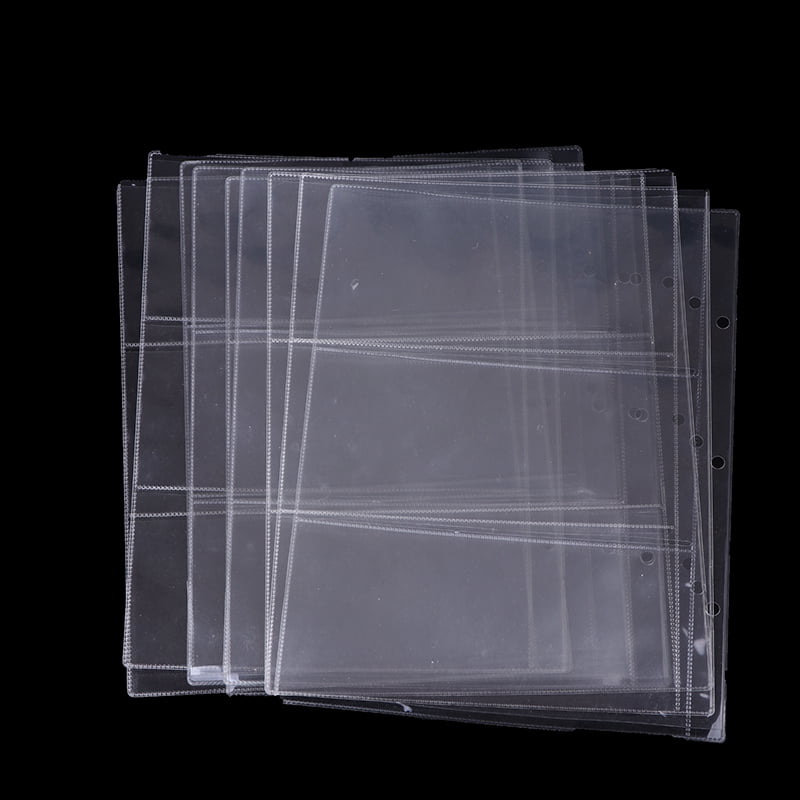 Ostrifin 10X Note Pages Album Paper Money 3 Pockets Banknote Holders ...