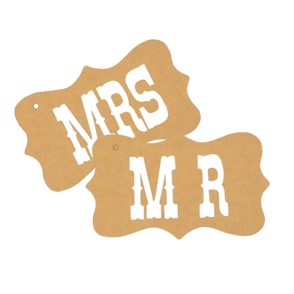 mnjin mr and mrs photo props photo booth chair signs wedding decor just ...