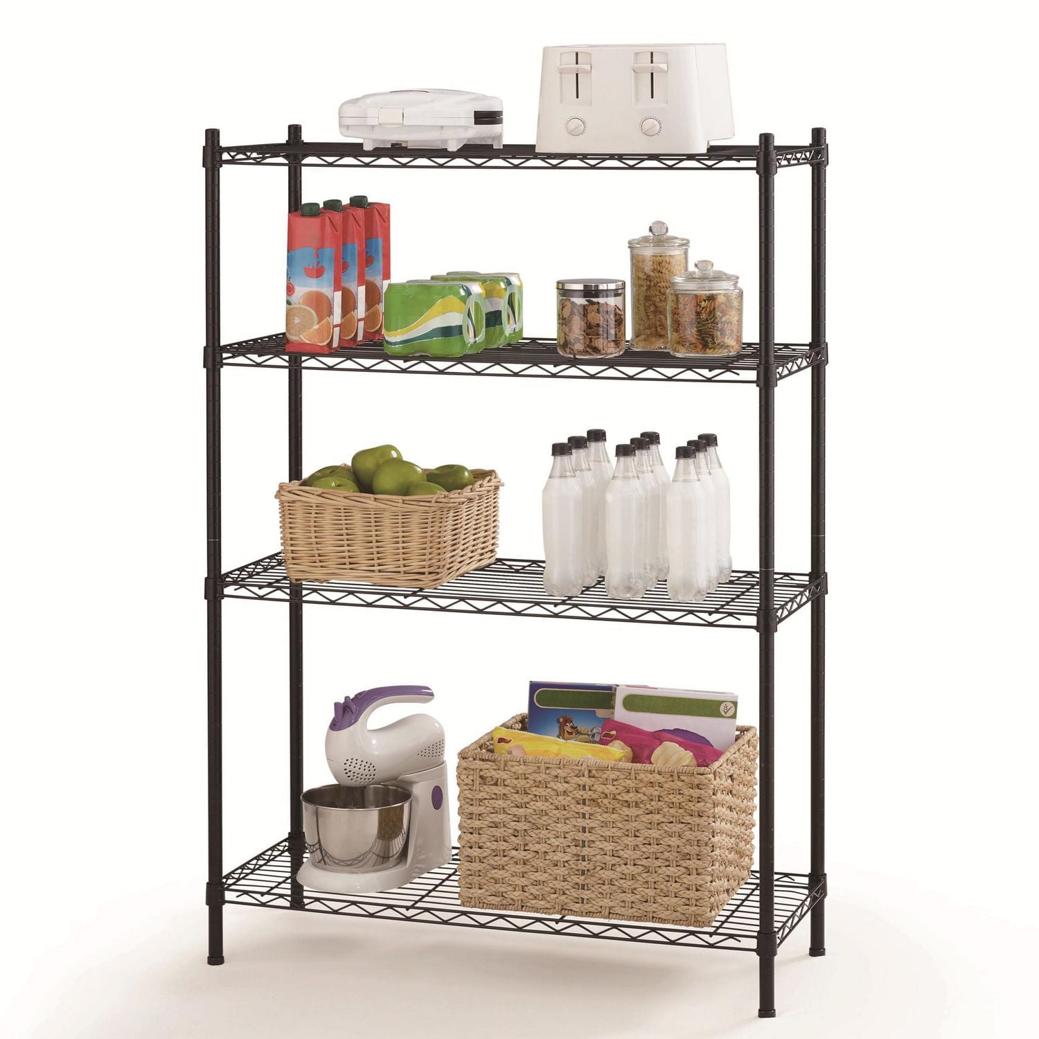 Click here for Hyper Tough 4 Tier Metal Storage Rack  Wire Shelvi... prices