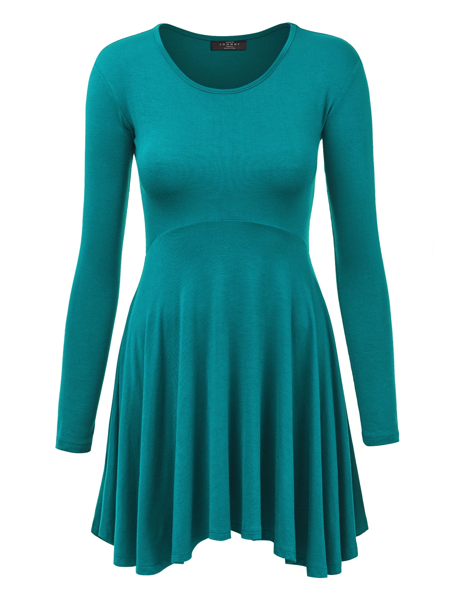 Made By Johnny MBJ WT1150 Womens Long Sleeve Curved Empire Line Draped ...