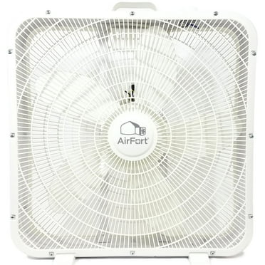 AIR FORT 20" Inch Glow In The Dark Box Fan - 3 Settings, Carry Handle ...
