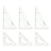 Uxcell 4piece Triangle Ruler Square Set 10cm 30/60 and 45/90 Degrees ...