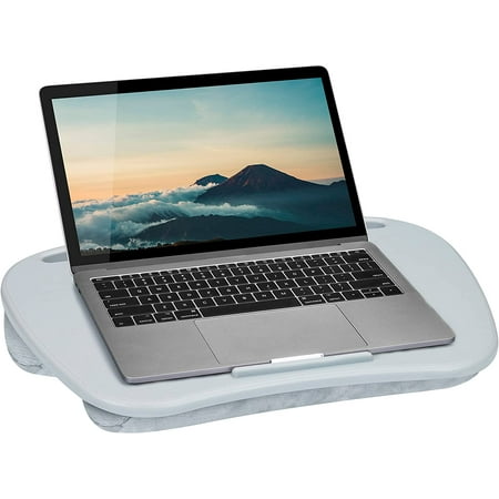 LapGear MyDesk Lap Desk with Device ge and Phone Holder - Cool Gray ...