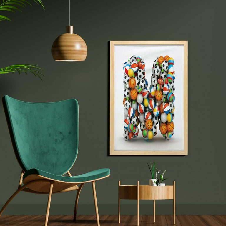 Alphabet Letters Sports Theme Art