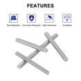 Uxcell 4Pack M6 x 45mm 1mm Pitch 304 Stainless Steel Fully Threaded Rod ...