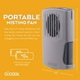 O2COOL Misting Necklace Fan, Battery Operated, Hands-Free Vertical Air ...